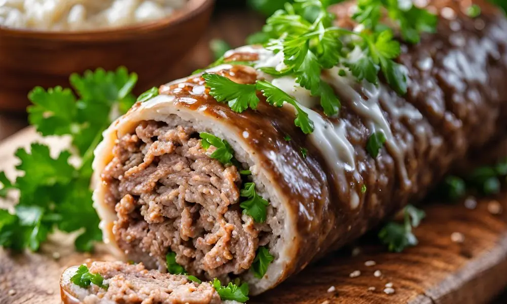 Receita: Como Fazer Rocambole de Carne Moída